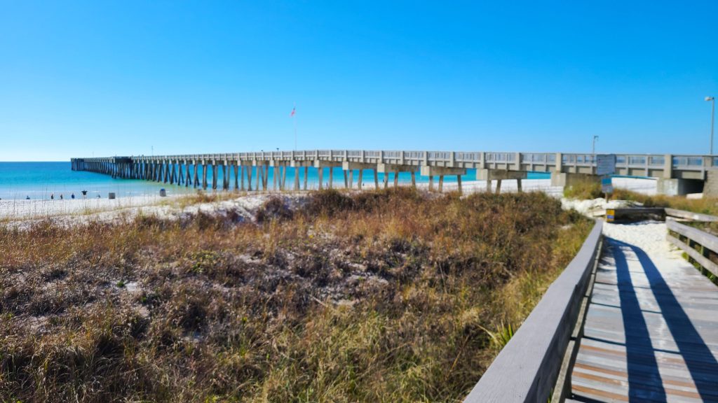 Panama City Beach, Florida - East End & County Pier - Walk in the Sand